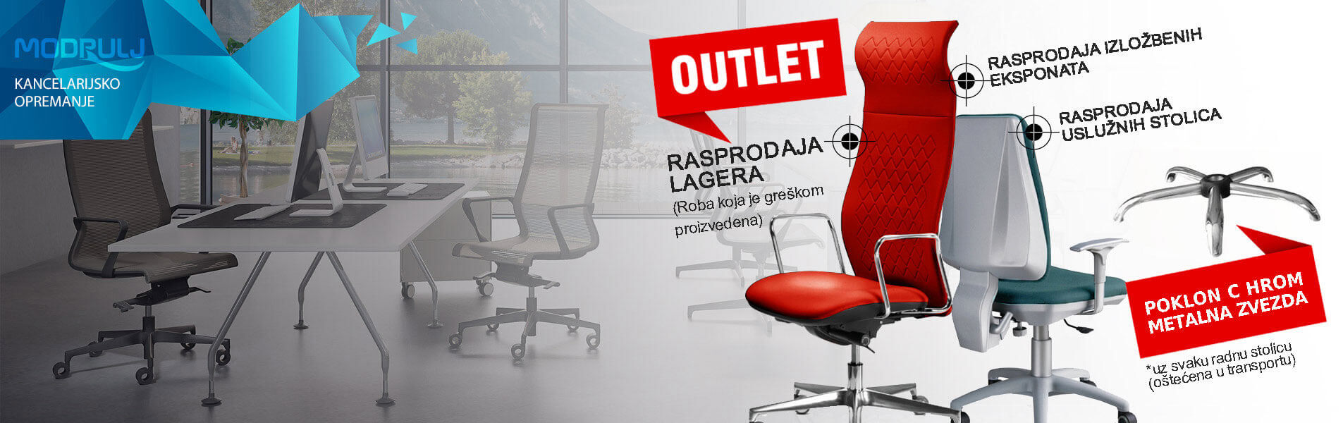 Kancelarijske stolice i nameštaj Novi Sad, Beograd - Modrulj
